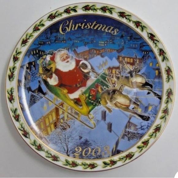 Avon | Holiday | 203 Avon Christmas Collectorplate Coming To Town Santa ...